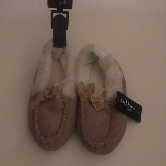 bebe | Shoes | Little Girls Bebe Moccasin Style Slippers | Poshmark